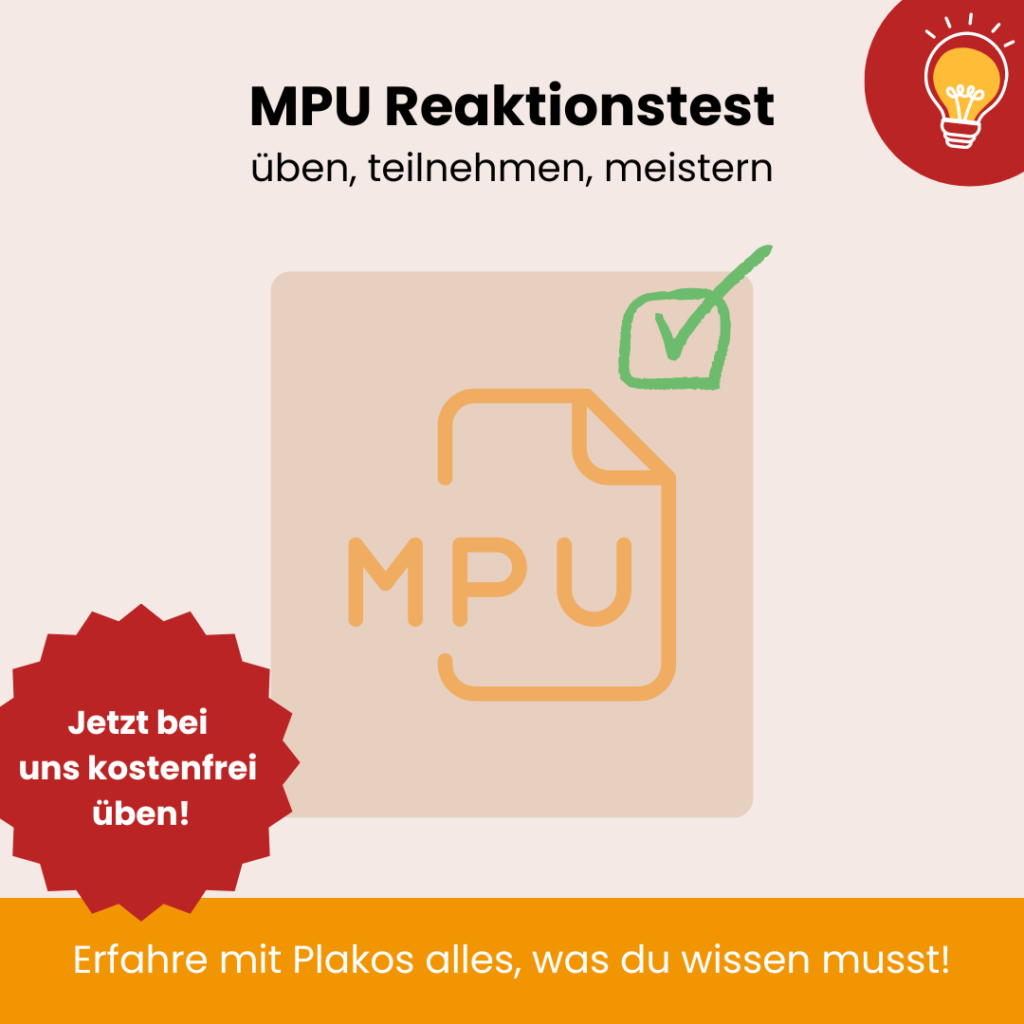 ᐅ MPU Reaktionstest: Üben und bestehen!