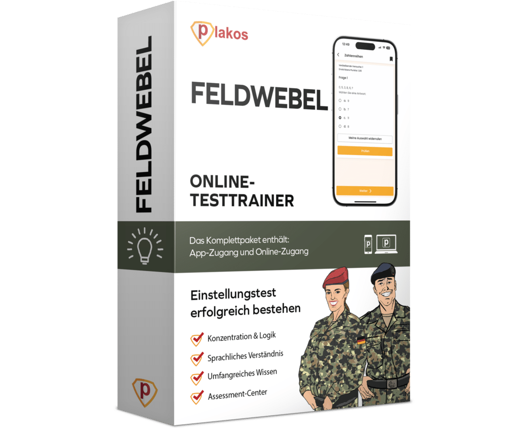 Feldwebel Einstellungstest - Jetzt mit Testtrainer üben!