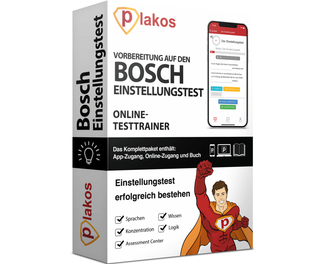 Vorbereitung Bosch Einstellungstest 2023 Online Testtrainer