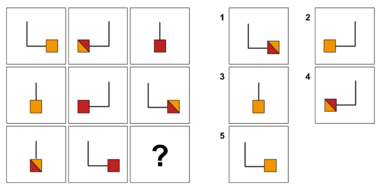 Matrizentest im Einstellungstest